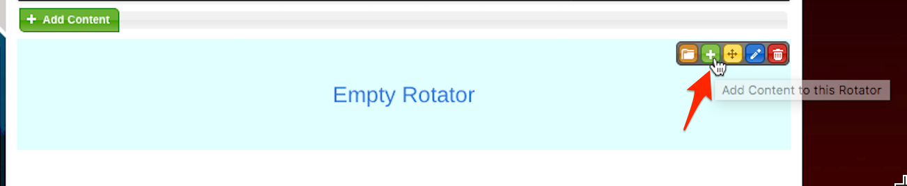 Adding and Managing Content Rotators